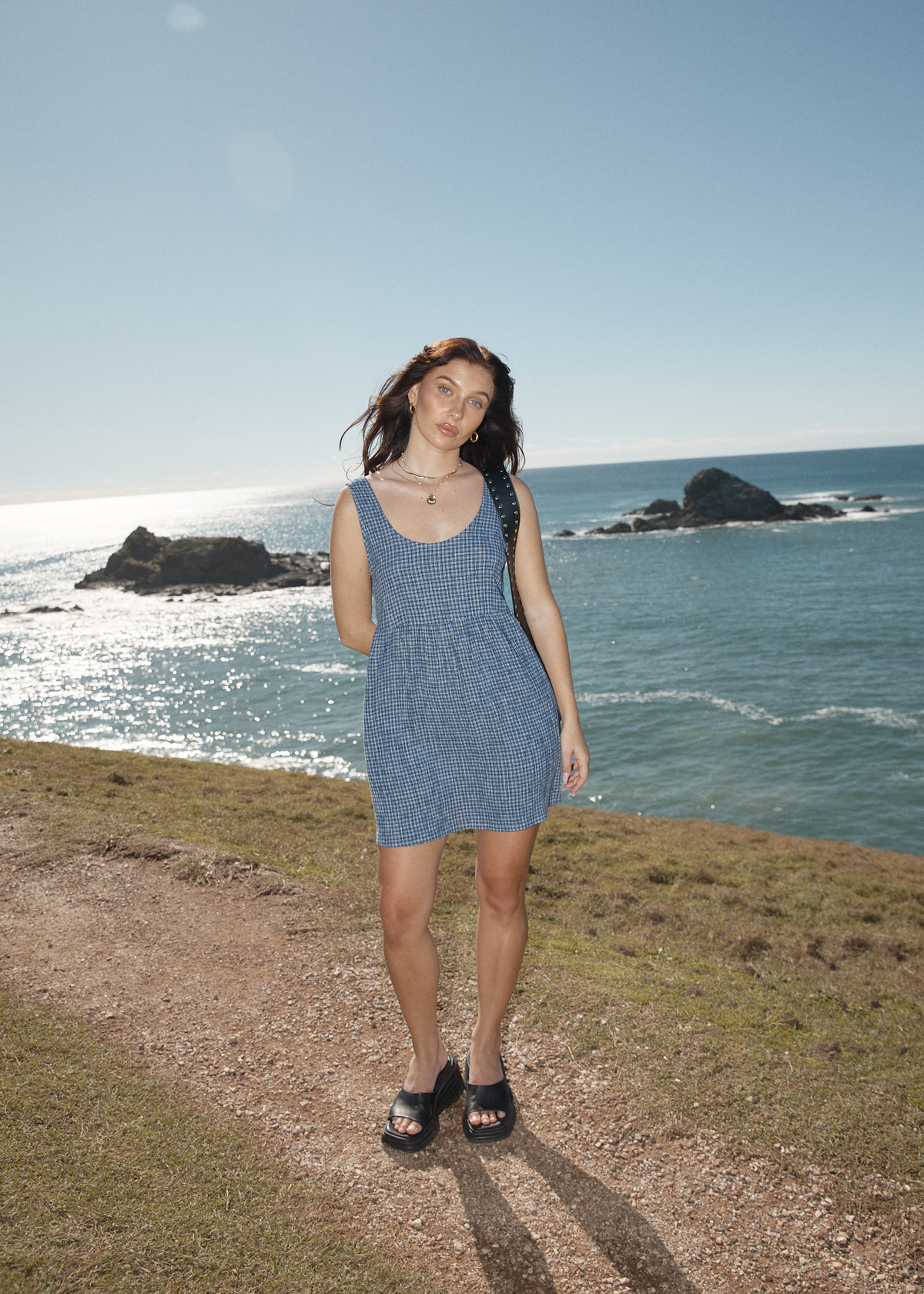 Shipwreck Jesse Seersucker Mini Dress - Marlin – Tide Town