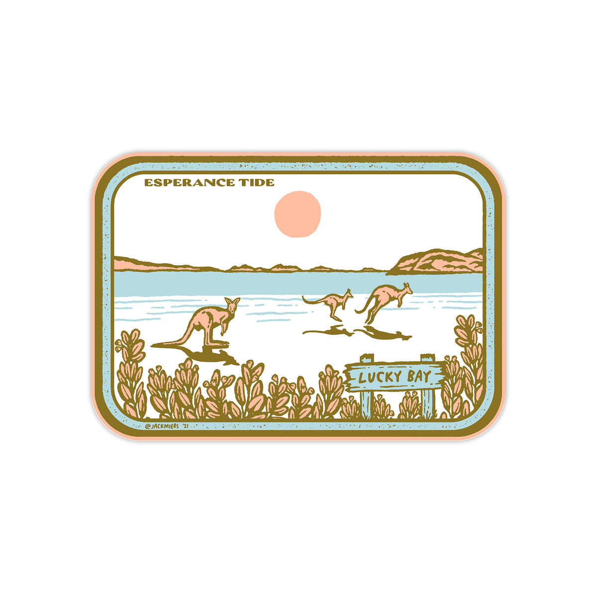 Lucky Bay Sticker – Tide Town