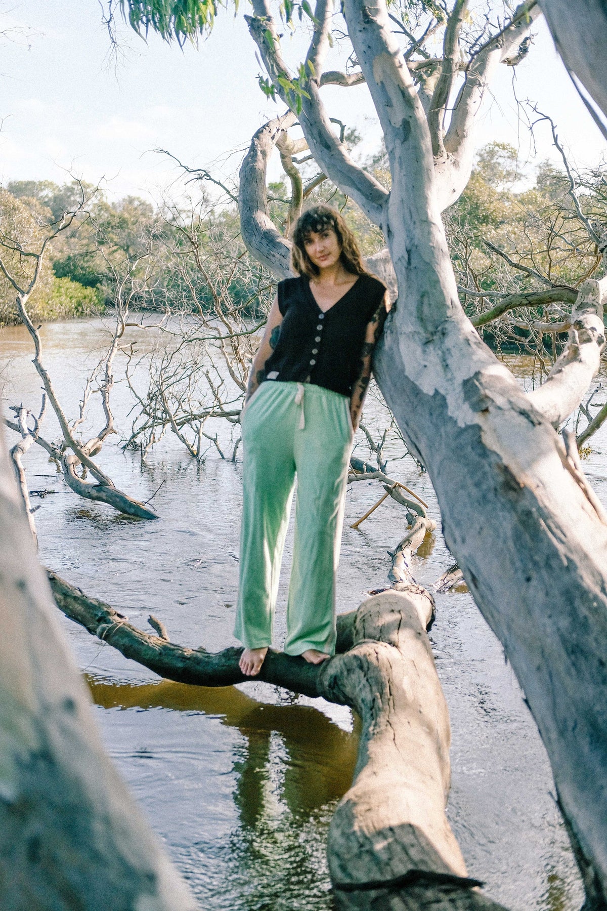 Apres Surf Pant - Mint – Tide Town